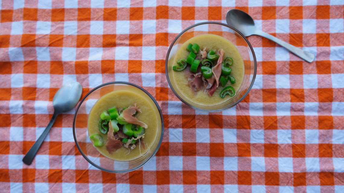 Melon & Cucumber Gazpacho - Bake Eat